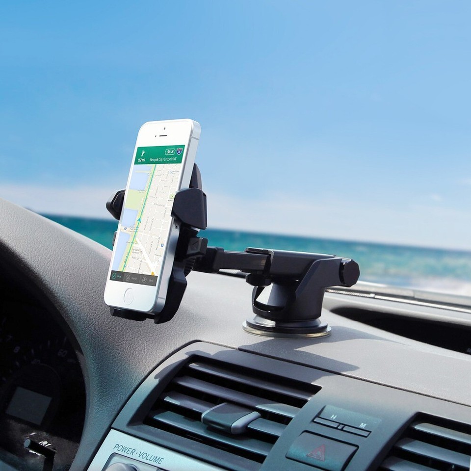 360° Car Windshield Mount Holder Stand For Mobile Cell Phone GPS iPhone ...