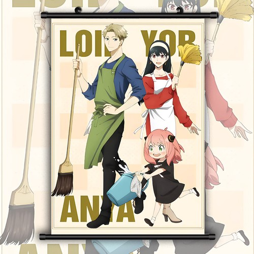 Spy×Family Loid Yor Anya Forger Banner Canvas Wall Poster Scroll Room ...