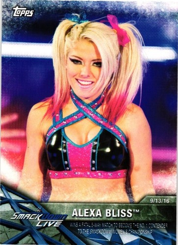 Alexa Bliss 2017 Topps SmackDown Live Wrestling Card | eBay
