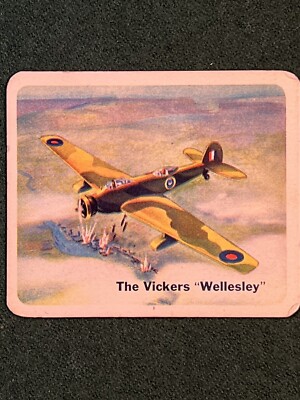 1940s Vickers Wellesley CRACKER JACK Fighter Planes V407-1 WW2 Card ...