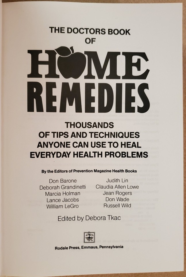 The Doctor's Book of Home Remedies | eBay