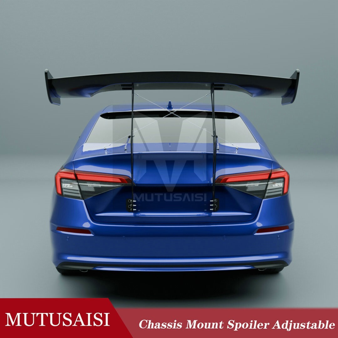 FOR MANY CARS TRUNK CHASSIS MOUNT BACK KIT GT RACING ABS SPOILER WING ...