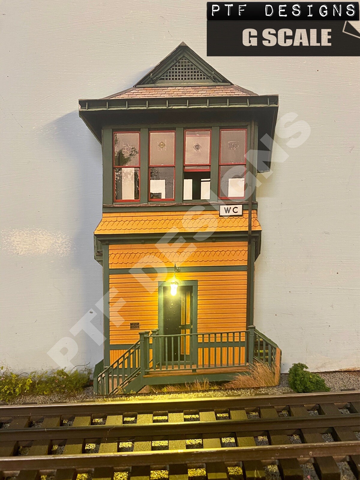G Scale YELLOW SWITCH TOWER - Building Flat Trackside Flats w/LED - LGB ...