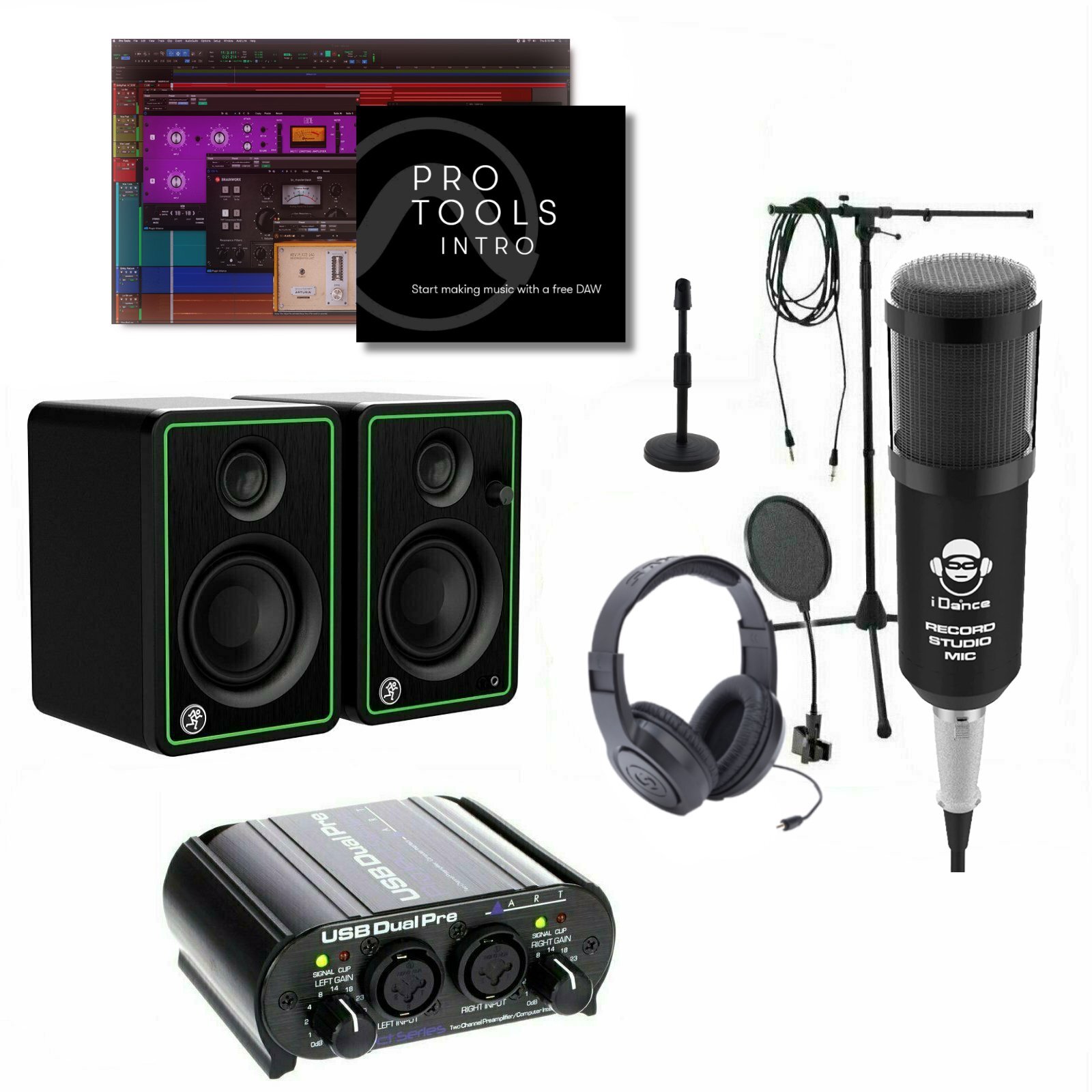 Home Recording Pro Tools Intro Software Bundle Package w/ Midi 32 ...
