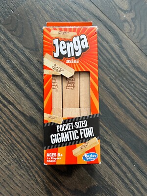 Jenga 6" Mini Game Hardwood Blocks Pocket-Sized Family Party Hasbro | eBay