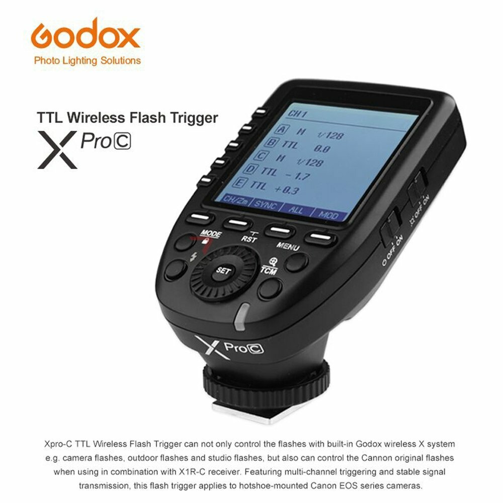 Godox XPro-C 2.4G E-TTL Wireless X System Flash Trigger For Canon EOS Cameras | eBay Australia
