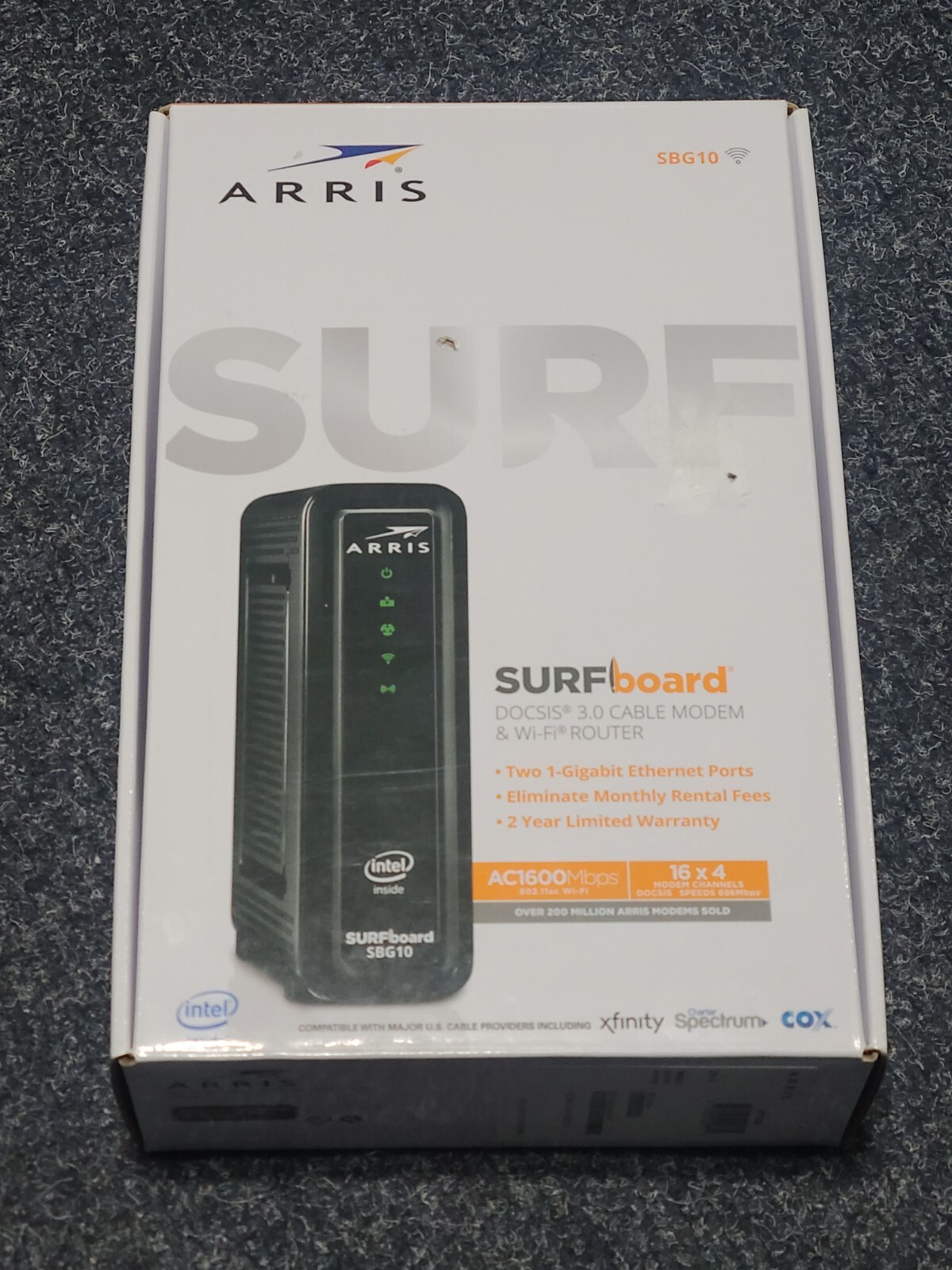 ARRIS Surfboard SBG10 Wi-Fi Cable Modem 16x4 DOCSIS 3.0 Tested | eBay