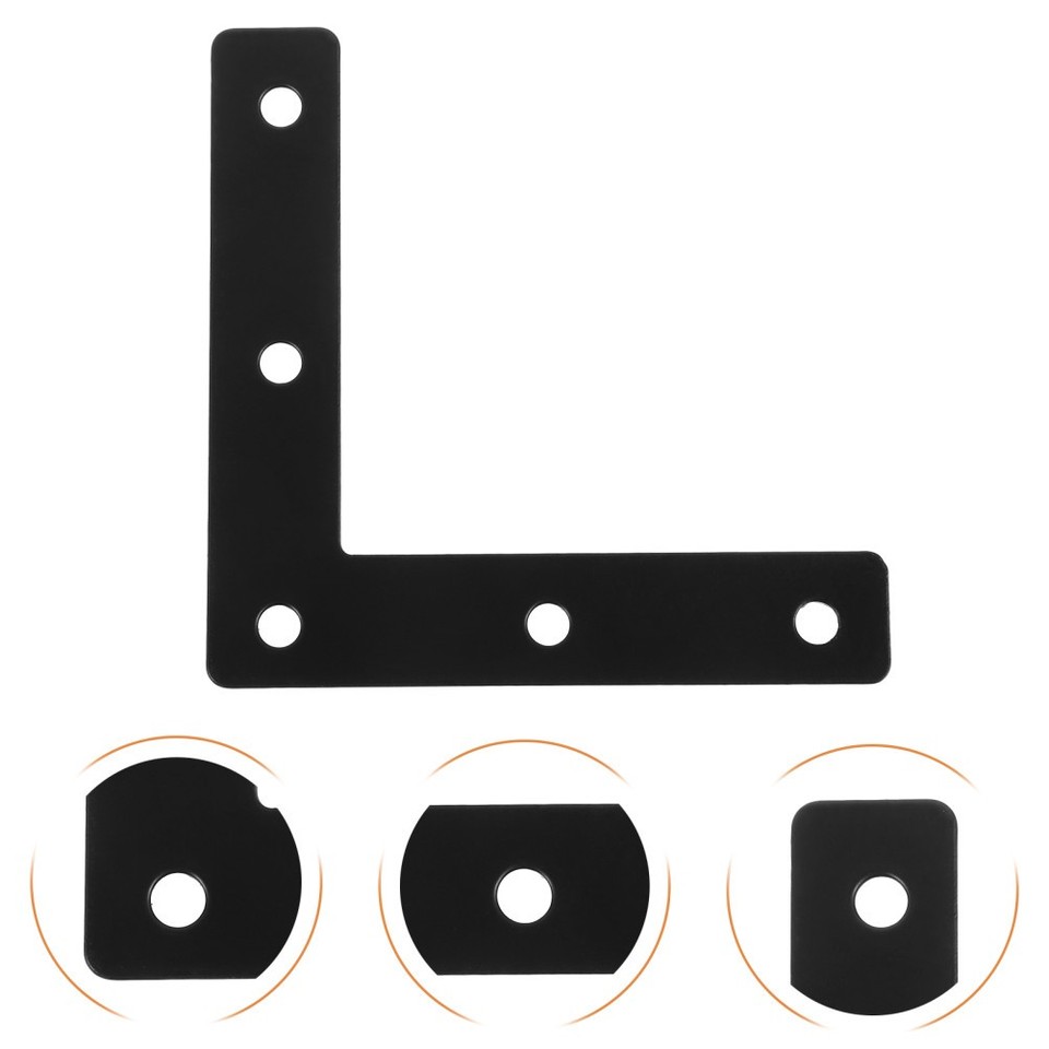 8pcs Corner Braces Furniture Joints Fasteners L Shaped Brackets ...