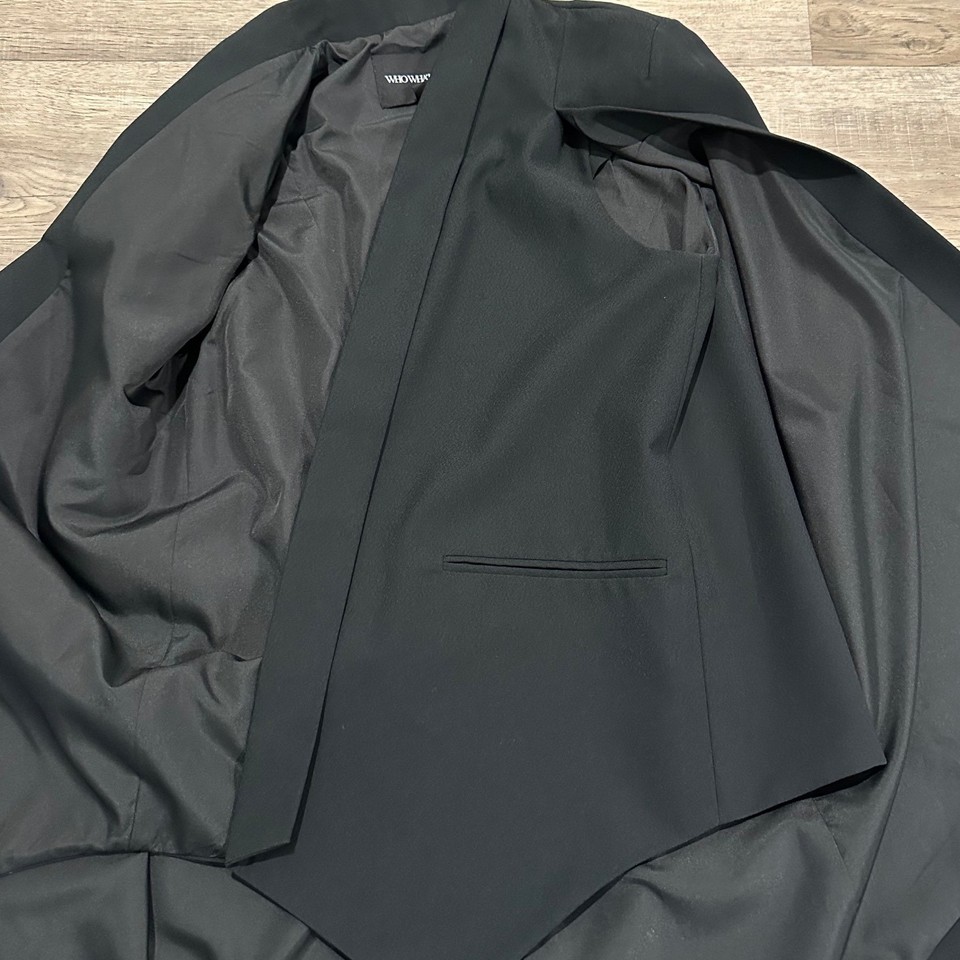 Who What Wear Womens Black Cape Blazer Jacket Size S Structured Cape | eBay