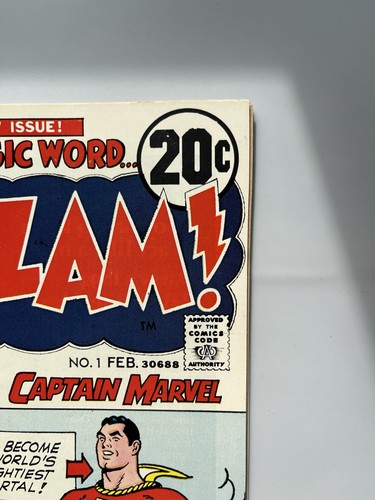 Shazam #1 VF/NM 1st Captain Marvel Series Key Issue 1973 Bronze Age DC ...