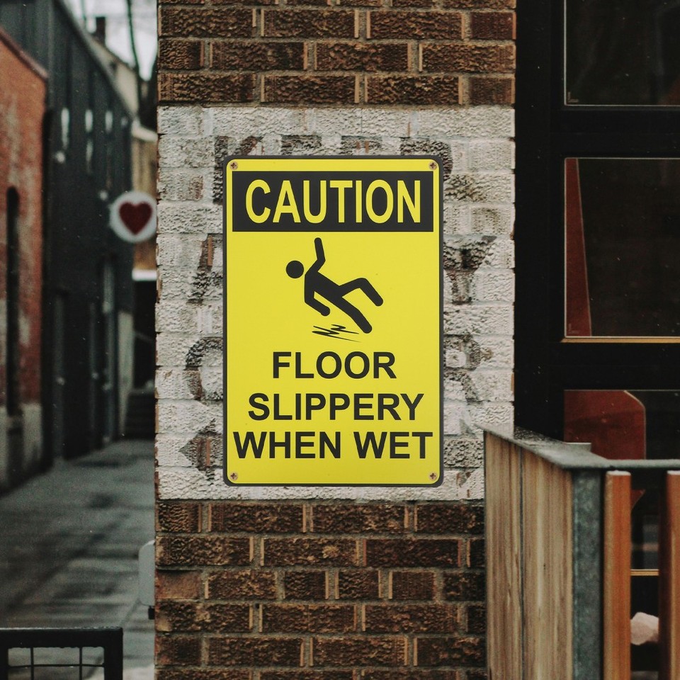 Warning Sign Road Street Sign Caution Road Sign Floor Slippery ...