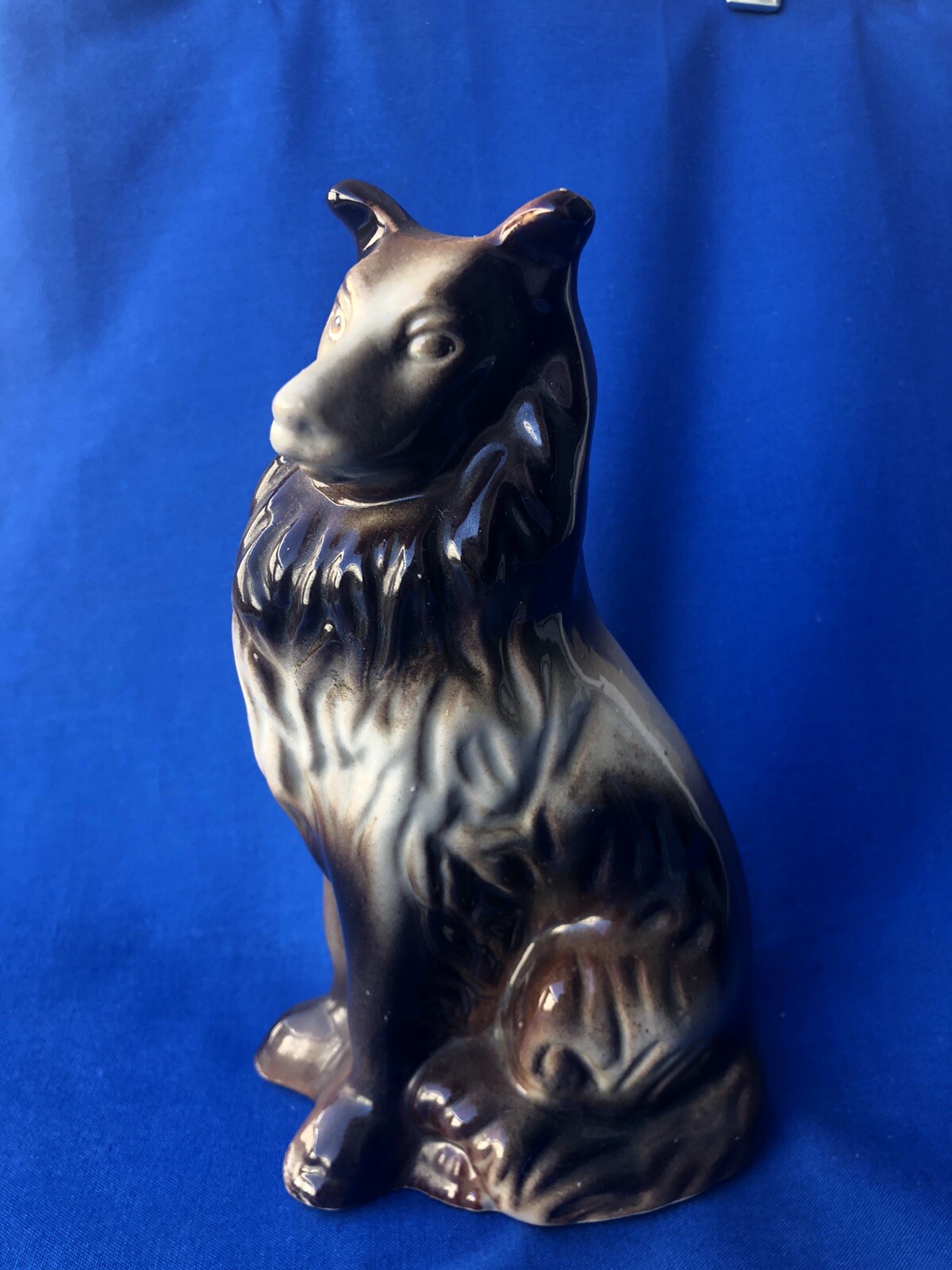 MCS Brazil Ceramic Collie Dog Figurine Handcrafted Collectibles 7 ...