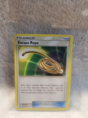 Pokémon TCG Sun and Moon Trainer-Item Escape Rope NM x4 Playset | eBay