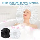 Super Jumbo Shower Cap 2 PCS Waterproof Shower Caps for Women Extra ...
