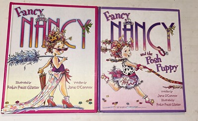 Fancy Nancy & Fancy Nancy Posh Puppy- 2 Large Hardcover Books by Jane O ...