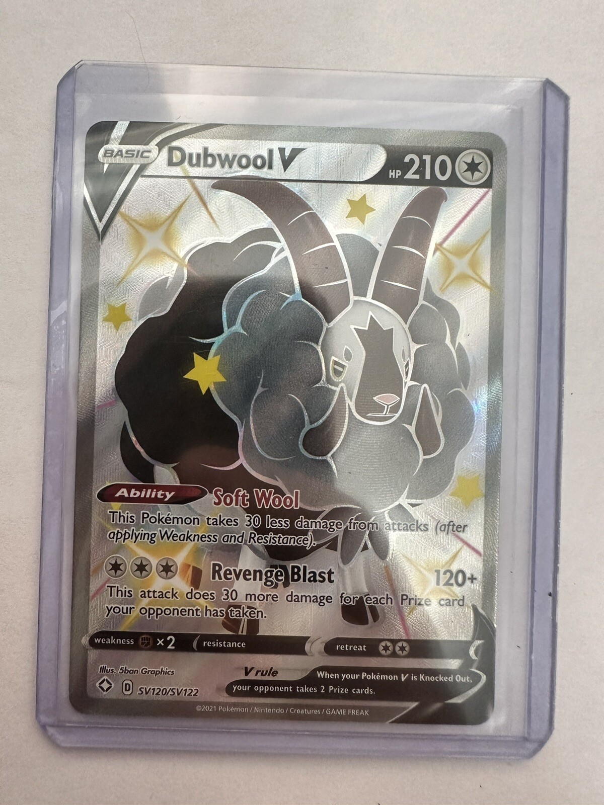 Pokémon TCG Dubwool V Shining Fates SV120/SV122 Holo Shiny Holo Rare | eBay