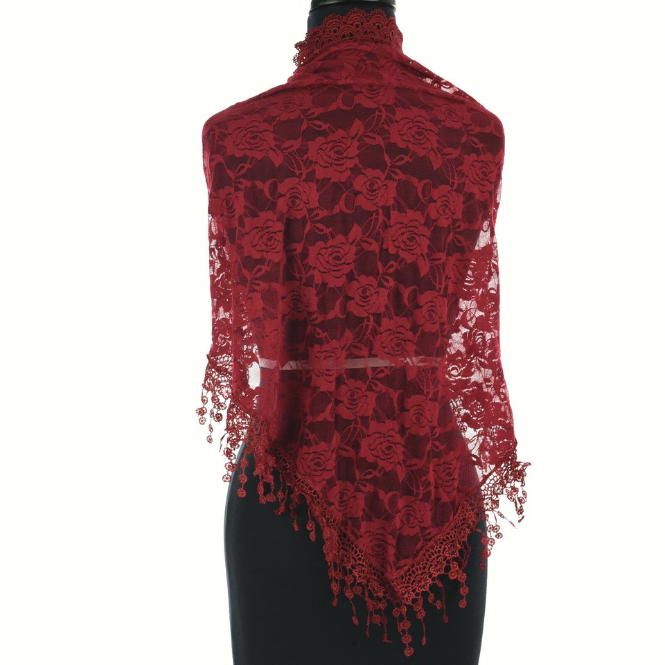 Triangle Lace Scarf Catholic Latin Mass Shawl Chapel Veil Mantilla ...