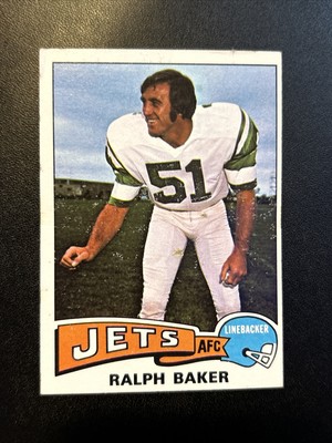 1975 Topps - #9 Ralph Baker. New York Jets | eBay