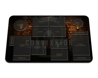 One Deck Dungeon Playmat Custom Neoprene Board Game Mat 18" x 12" FS ...