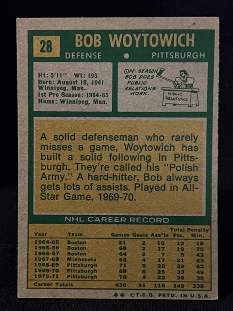 1971-72 Topps - #28 Bob Woytowich for sale online | eBay