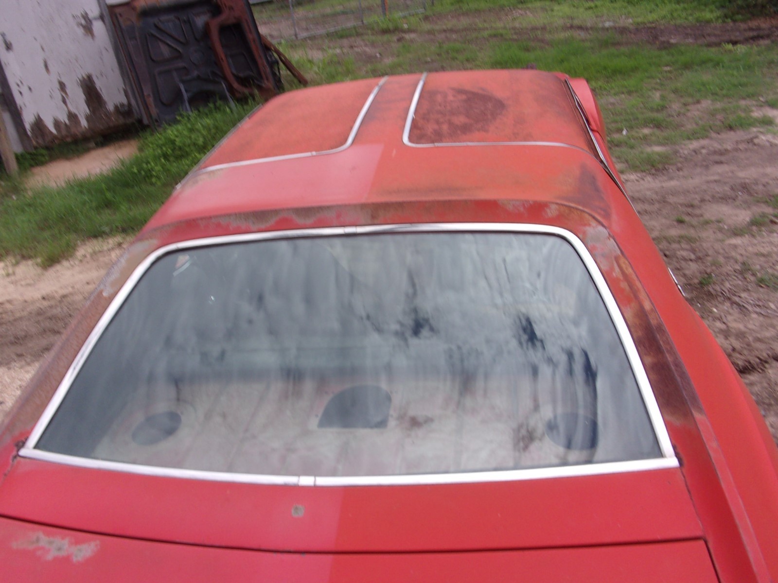 70 71 72 73 74 AMC JAVELIN AMX SST REAR WINDOW TRIM MOLDING COMPLETE ...