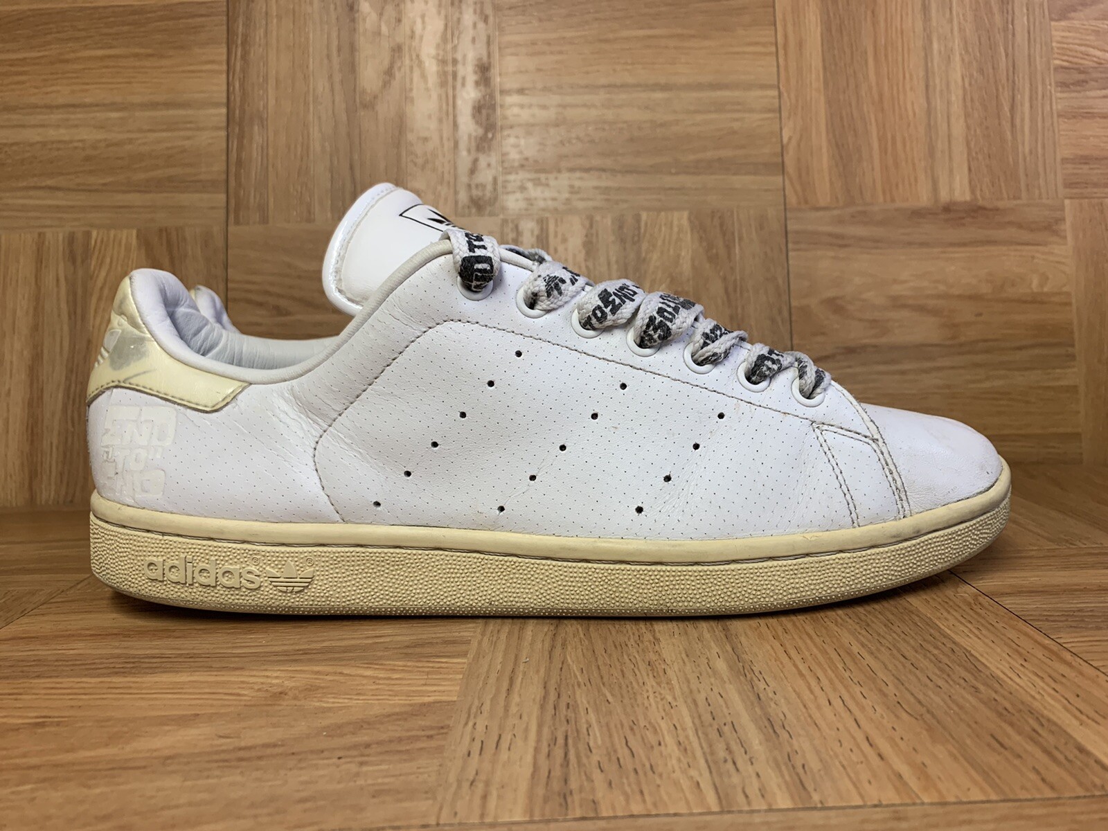 RARE🔥 Adidas Originals Stan Smith End TO End White B… - Gem