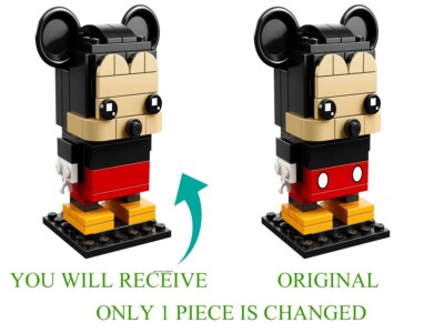 LEGO BRICKHEADZ 41624 Mickey Mouse - DESIGN CHANGE MOC 5702016176254| eBay