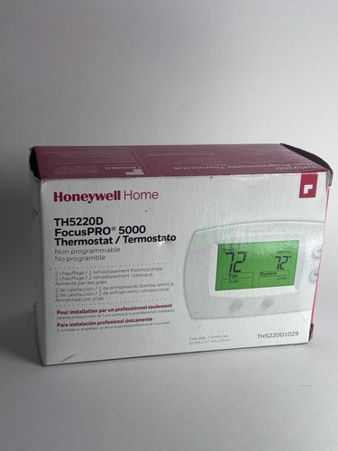Honeywell Home TH5220D1029/U FocusPRO® 5000 Digital Thermostat, Non ...