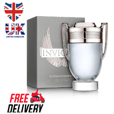Paco Rabanne Invictus Eau de Toilette EDT 100ml Men’s Spray Perfume ...