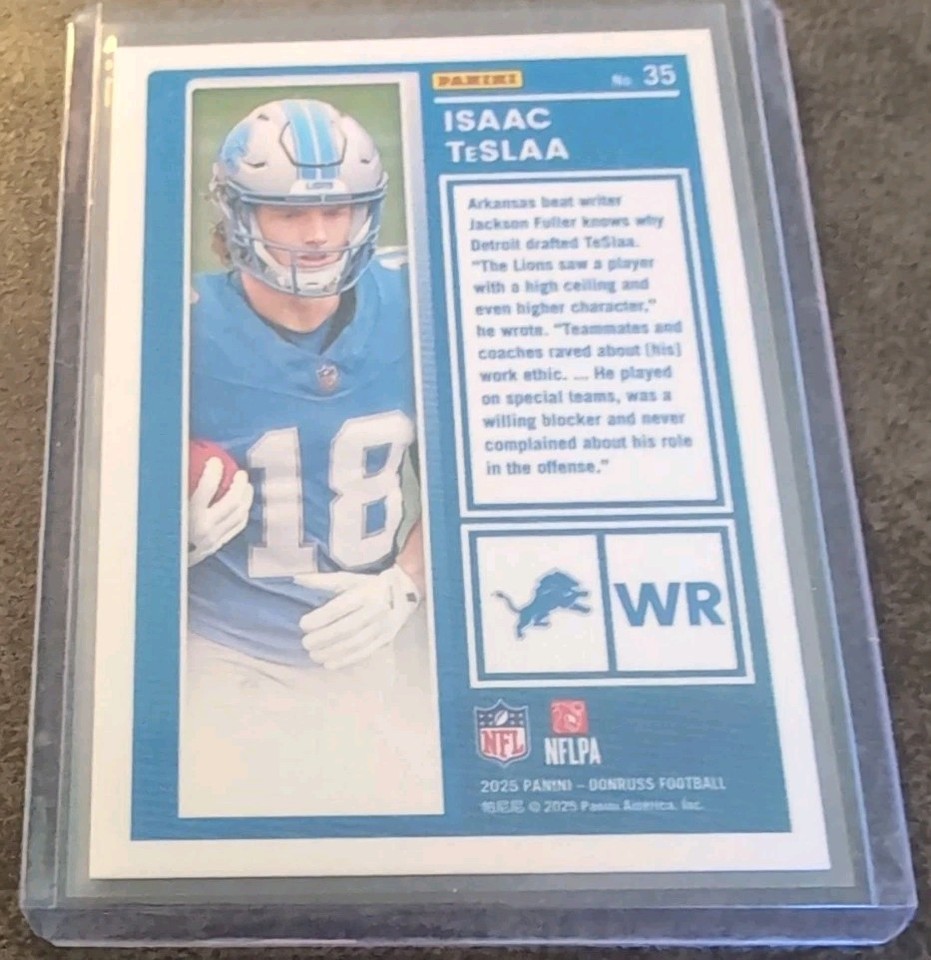 2025 Donruss Isaac TeSlaa The Rookies #35 Detroit Lions RC🔥 | eBay
