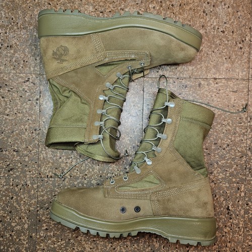 Belleville USMC Hot Weather Steel Toe Boots 550ST Brown Leather Size 11 ...