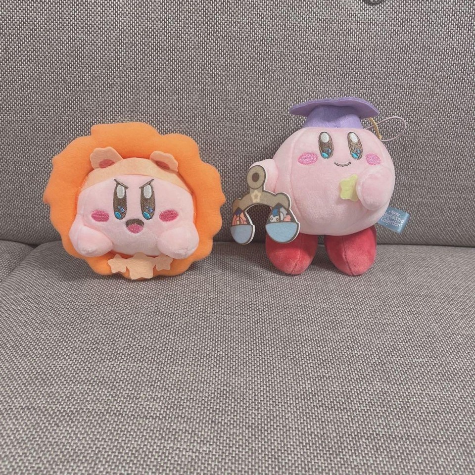 Kirby Plush Toys Lot Set Bundle - Graduation, Lion, Sleeping, Figurine ...