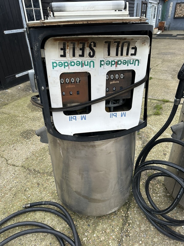 Petrol Pump Vintage “Mobil Round Top ” 2 Gas Pumps | eBay UK