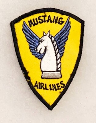 2nd Aviation MUSTANG AIRLINES Theatre Made Pocket Patch | eBay