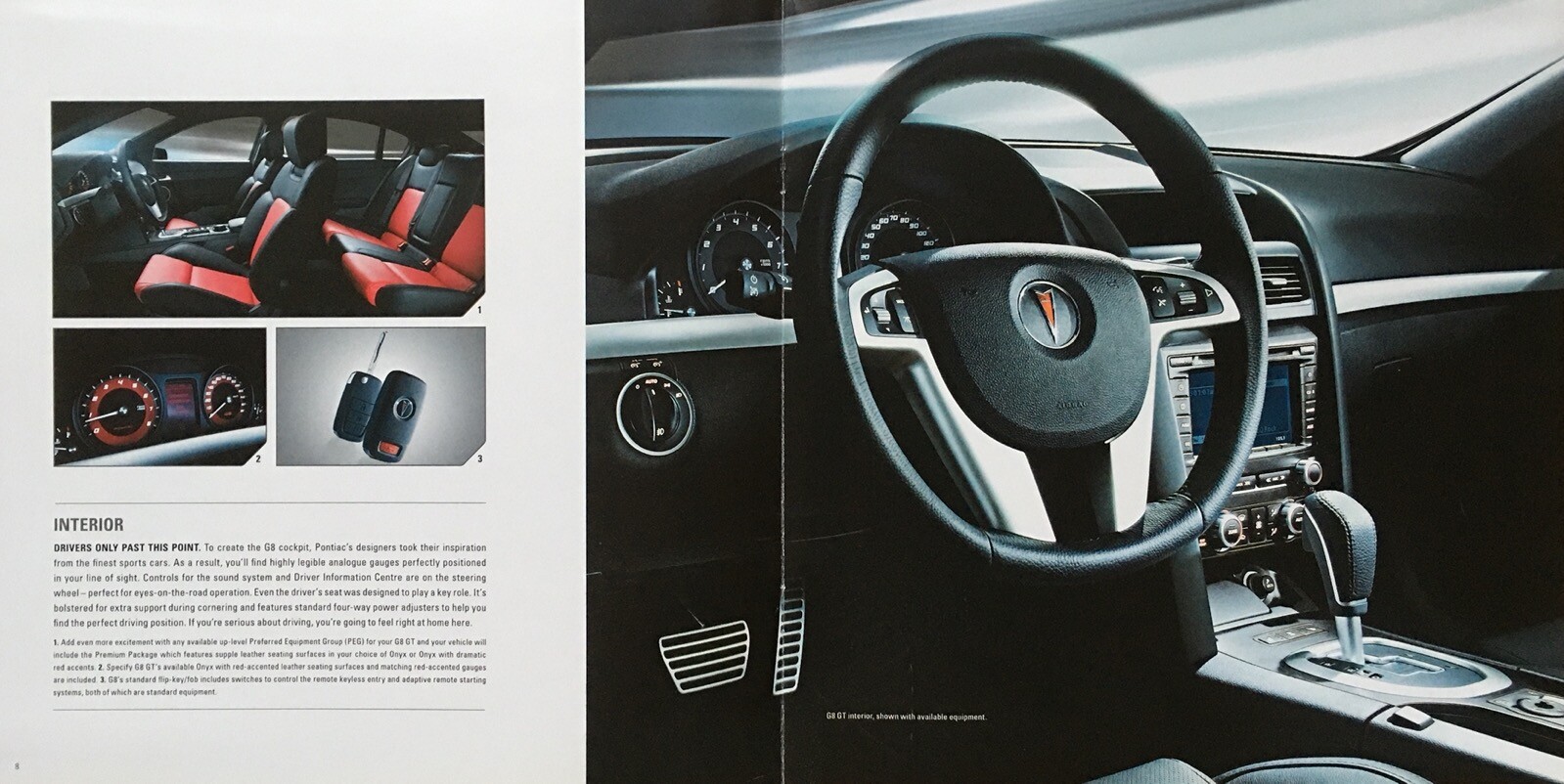 Holden VE Commodore Pontiac G8 Export brochure Canada | eBay Australia