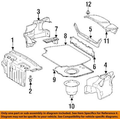 MERCEDES OEM 88-14 300CE Interior Trim-Rear Panel Trim Clip 0009905792 ...