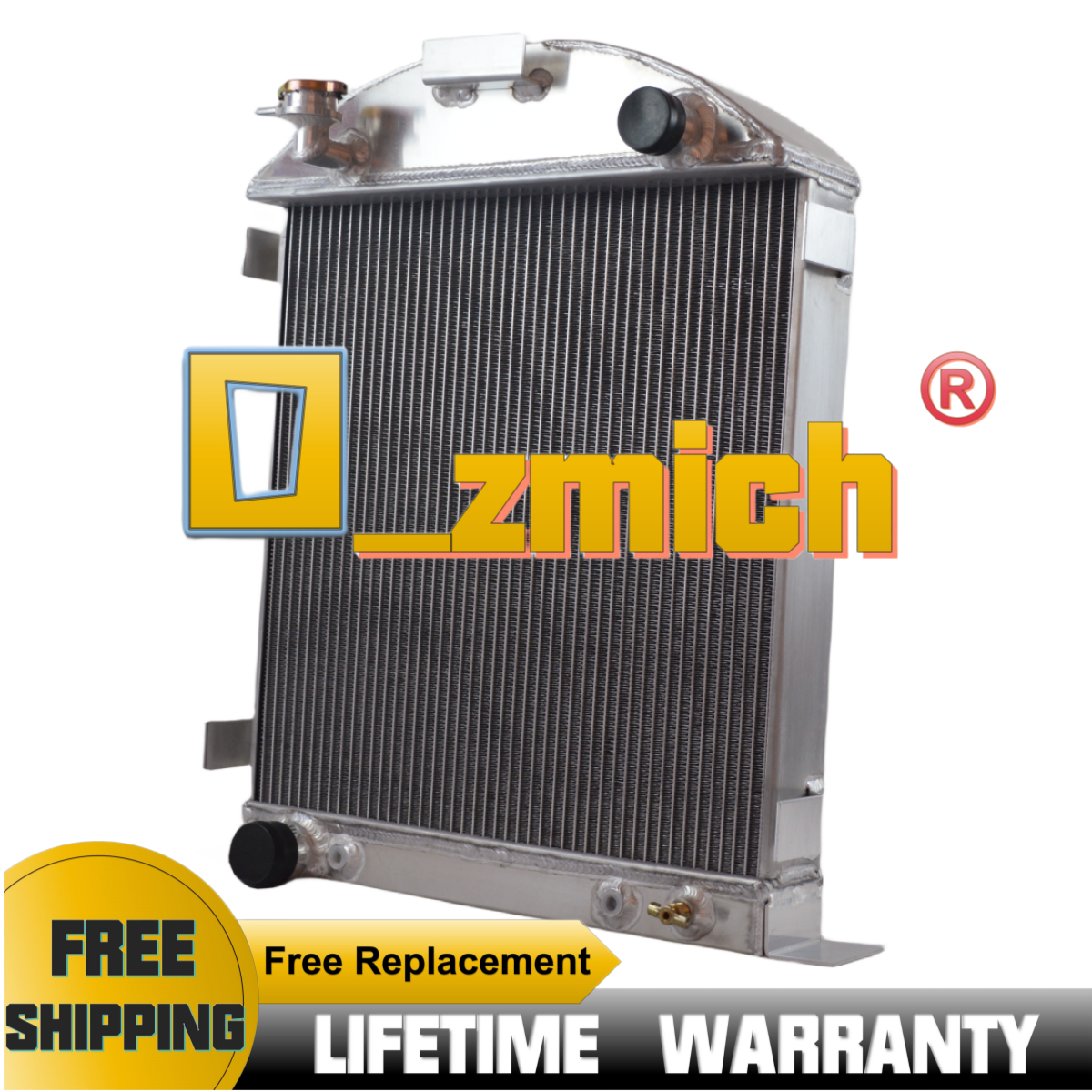 3 Row Aluminum Radiator For 1928 1929 Ford Model A Ford CHEVY GM V8 ...