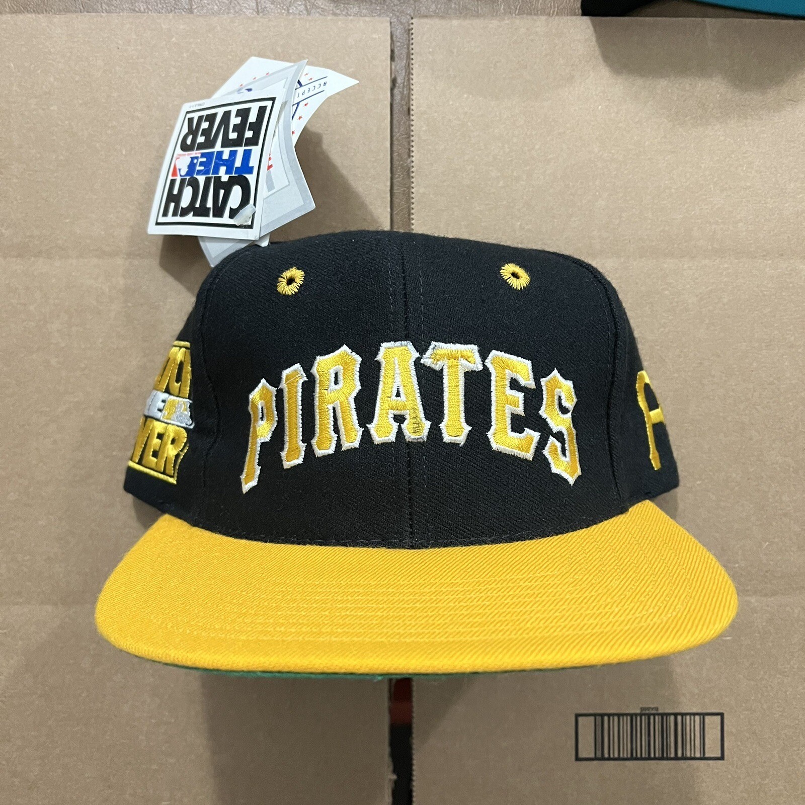 NWT Vintage Pittsburgh Pirates Snapback hat Arch Wool Blend Big Logo ...