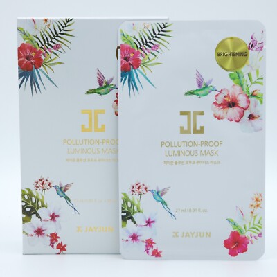 JAYJUN Pollution Proof Luminous Mask 27ml x 10pcs Brightening Glowing K ...