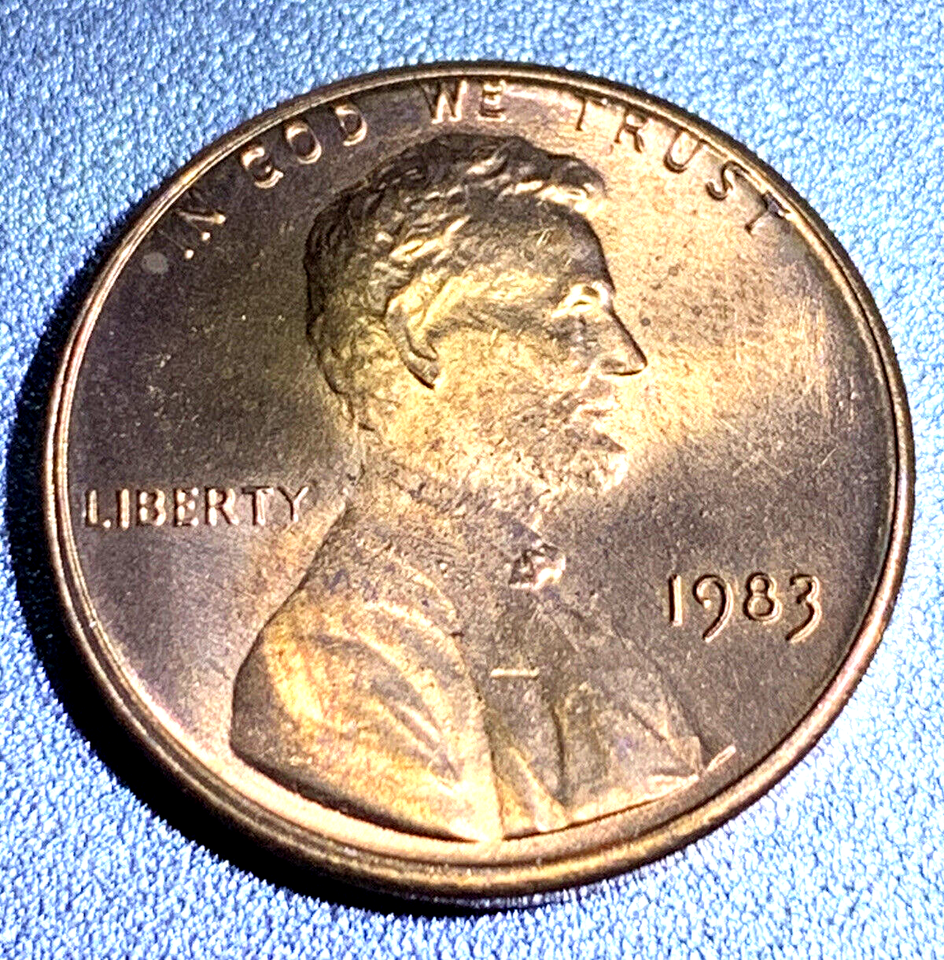 1983 ERROR Double Die Reverse DDR Lincoln Memorial Cent Penny ERROR ...