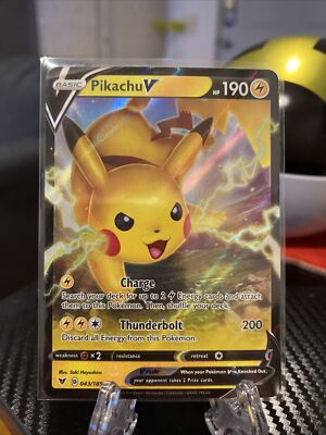 Pikachu V 043/185 Ultra Rare Vivid Voltage Pokemon TCG Near Mint | eBay