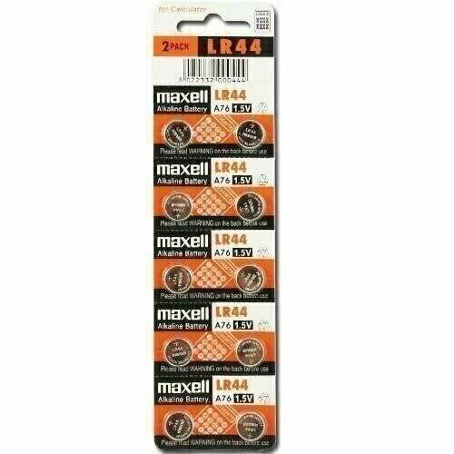 LR44 Maxell (10 piece) LR44 MAXELL A76 L1154 AG13 357 New Alkaline ...