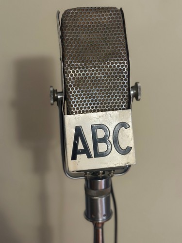 RCA 44B MICROPHONE WITH ORIGINAL ABC FLAG | eBay