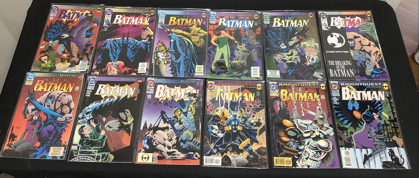 Batman #492-503 Comic Lot, Knightfall, Bane Breaks Batman’s Back ...