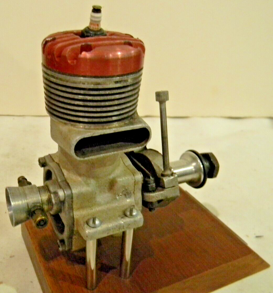 RARE 1958 McCOY 60 RED HEAD SPARK PLUG ENGINE TETHER CAR AIRPLANE STORE ...