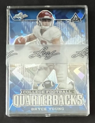 2021 LEAF METAL COLLEGE FOOTBALL QUARTERBACK 6 CARD SET BLUE #1/15 ...