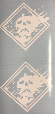 2 Pack 5” White Destiny Darkness Bumper/Car Window Vinyl Decal | eBay