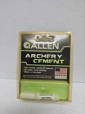 Allen-Archery Cement-For Vanes/Nocks/Inserts. Durable/Long Lasting/Set ...