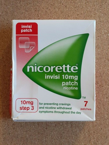 Nicorette Step 1 Invisi 25mg Nicotine Patches, Pack of 7 for sale ...