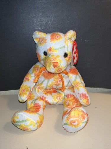 TY Beanie Baby "Shasta Bear" Sunshine Flowers 2003 Retired Plush | eBay